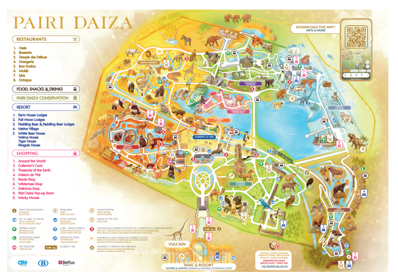 Parkplan | Pairi Daiza